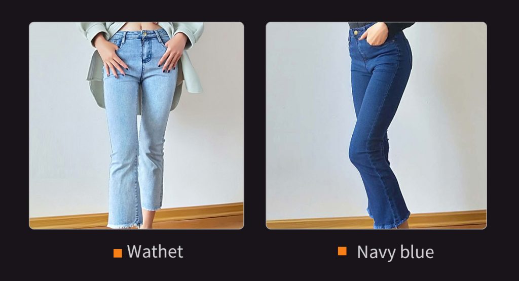 Outdoor Exposed Jeans Crotchless Jeans Back Zipper Women Sex Pants ...