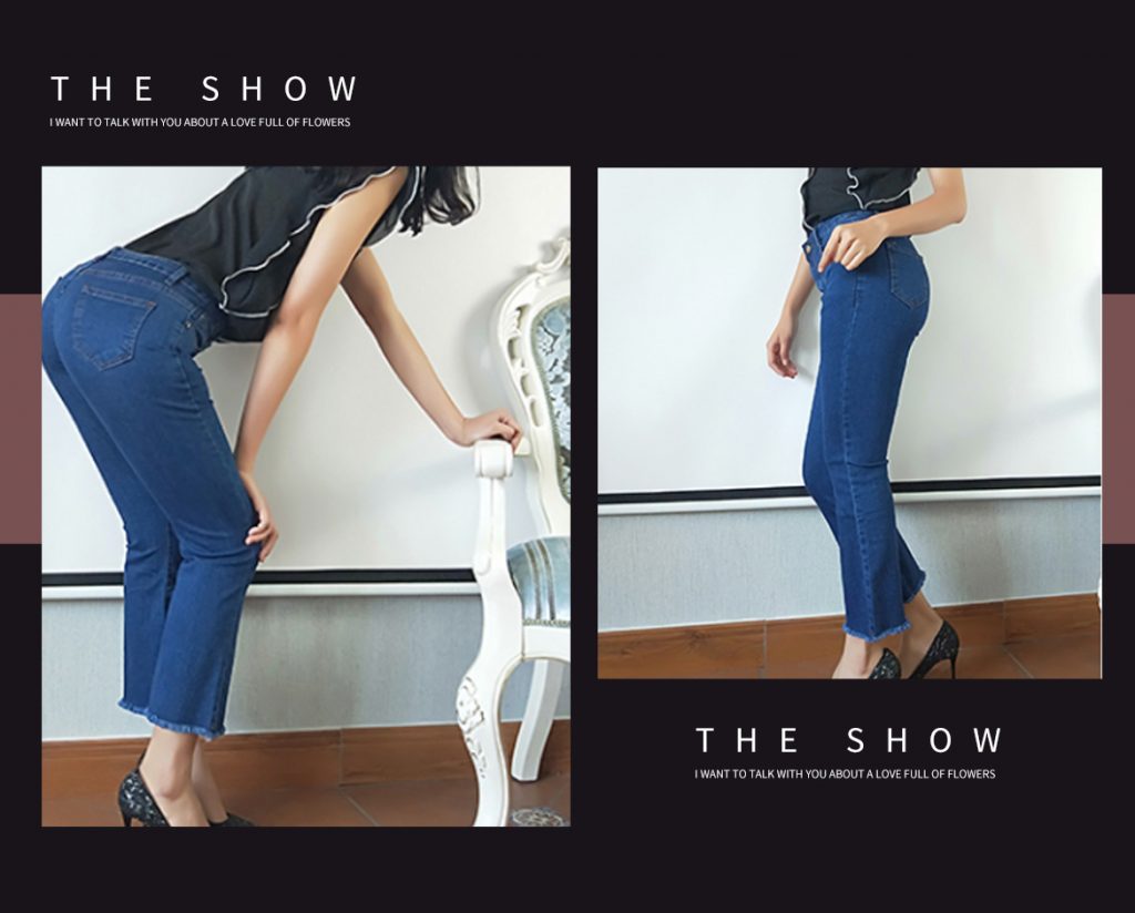 Outdoor Exposed Jeans Crotchless Jeans Back Zipper Women Sex Pants ...